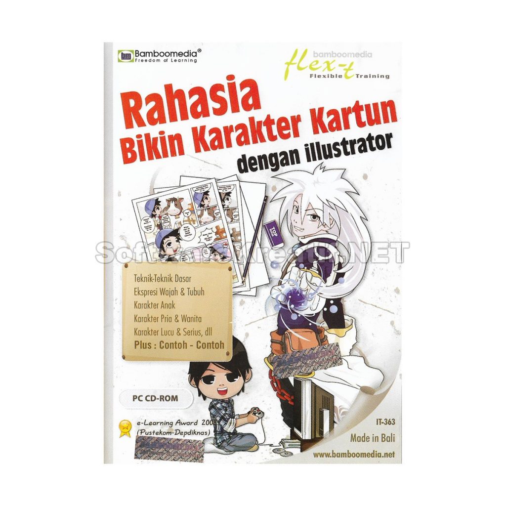 Jual CD Video Tutorial Rahasia Membuat Karakter Kartun | Software Kreatif