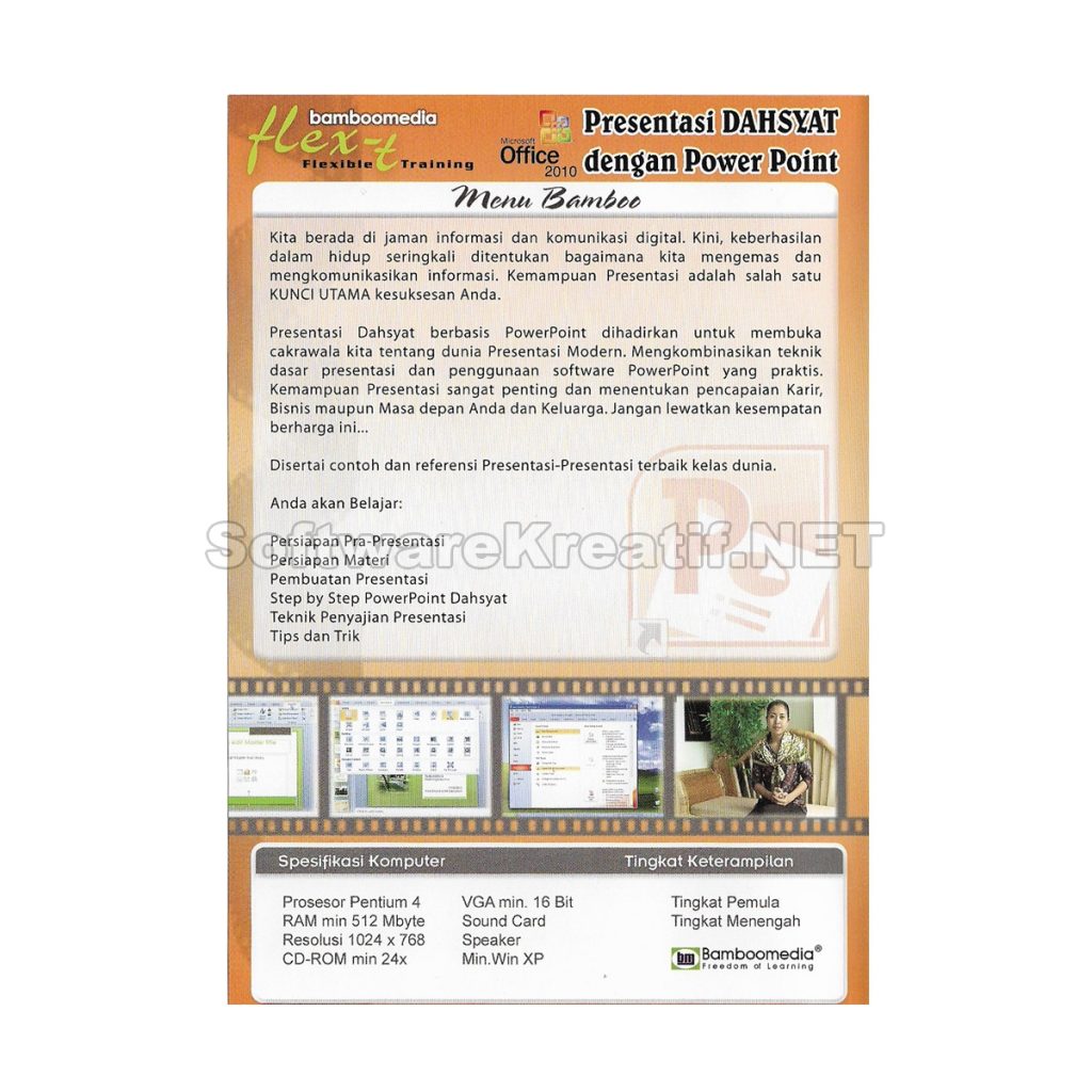Jual Video Tutorial Presentasi Dengan PowerPoint | Software Kreatif